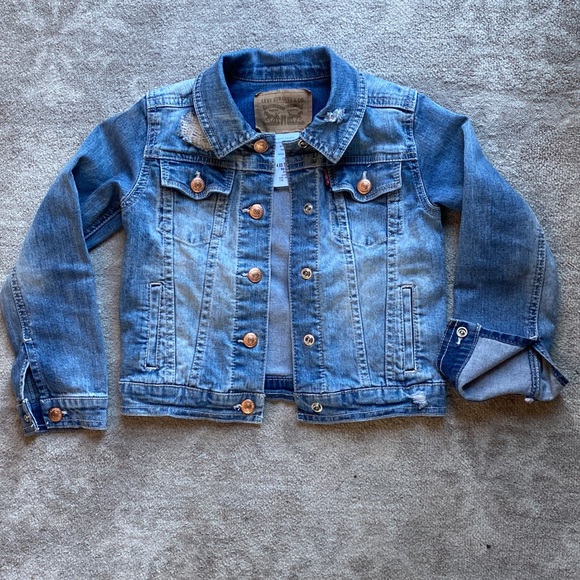 Levi's | Jackets & Coats | Levis Distressed Denim Jacket | Poshmark